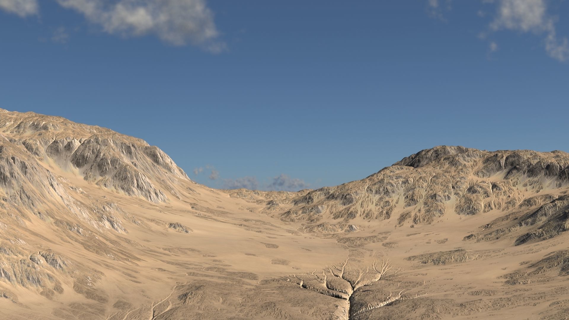 3D model Desert landscape 01 VR / AR / low-poly | CGTrader