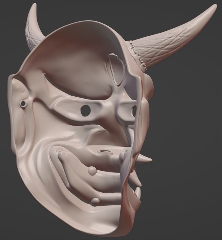 Hannya Eye mask 3D print model 3D print model 3D print model 3D model ...
