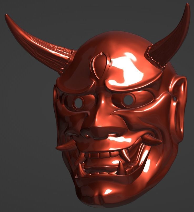Hannya Eye mask 3D print model 3D print model 3D print model 3D model ...