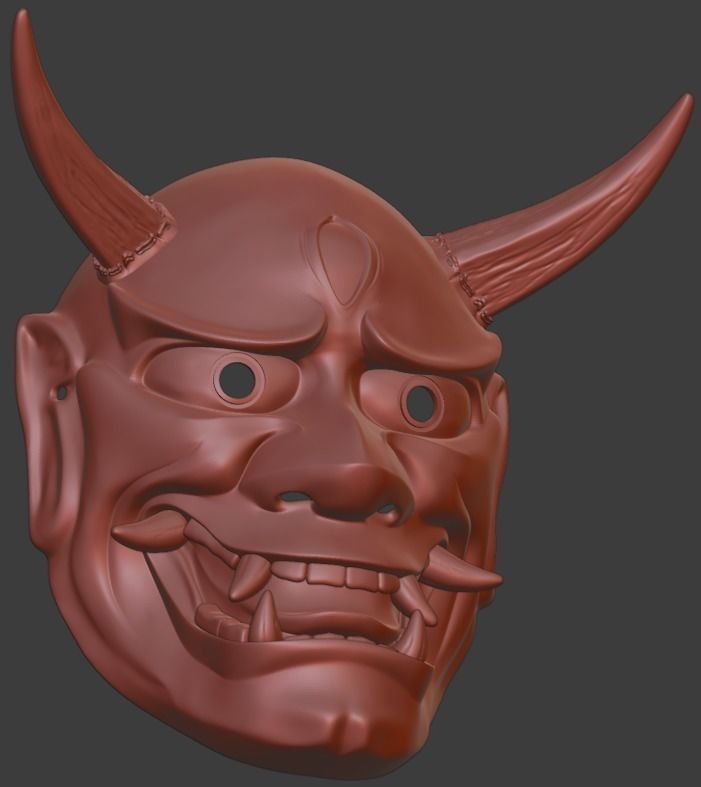 Hannya Eye mask 3D print model 3D print model 3D print model 3D model ...