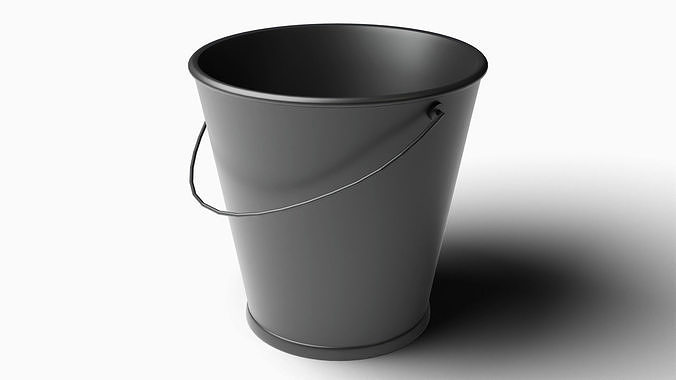 Steel Bucket free 3D model | CGTrader