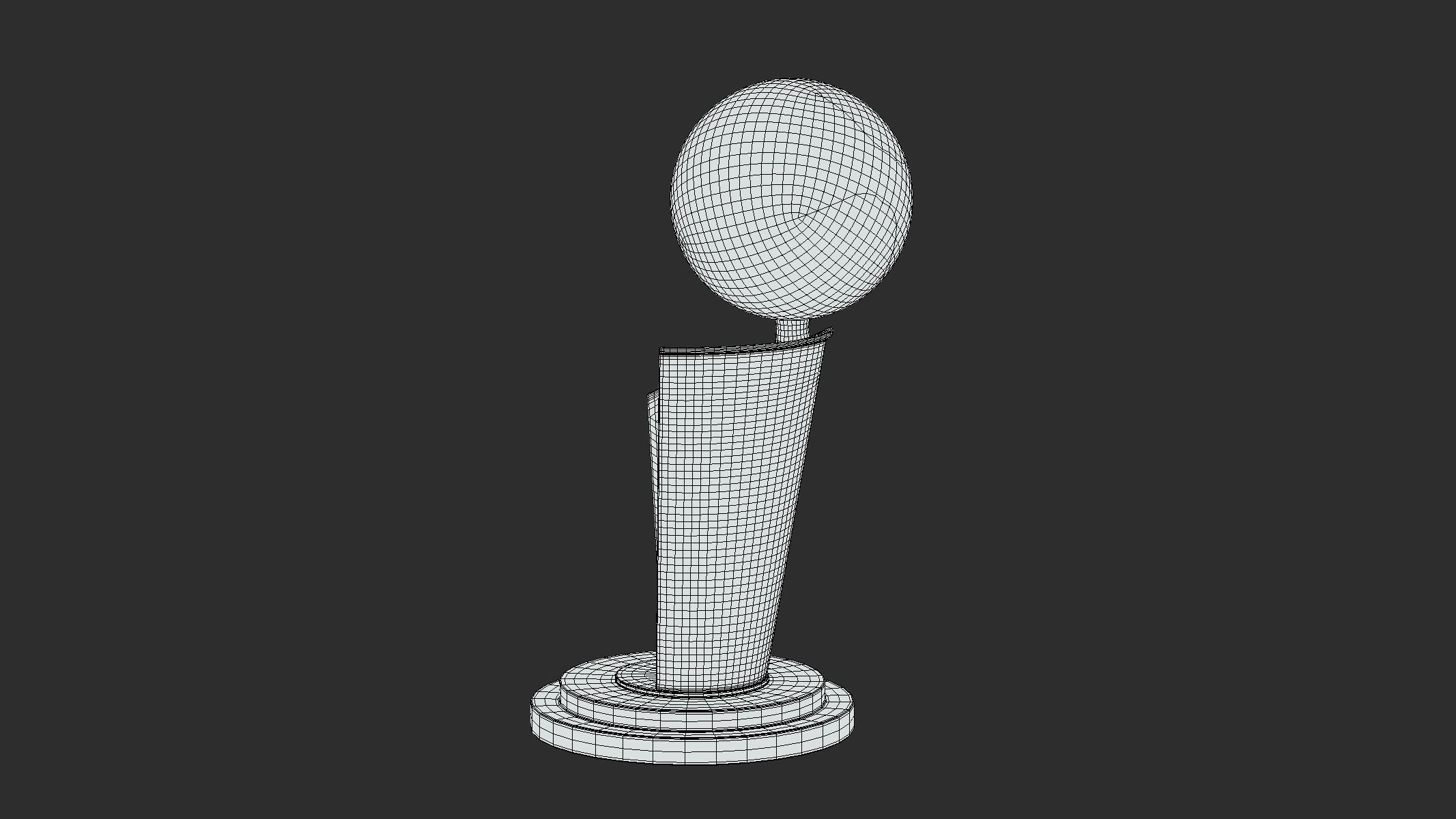 3D model NBA Championship Trophy Low Poly PBR Realistic VR / AR / low ...