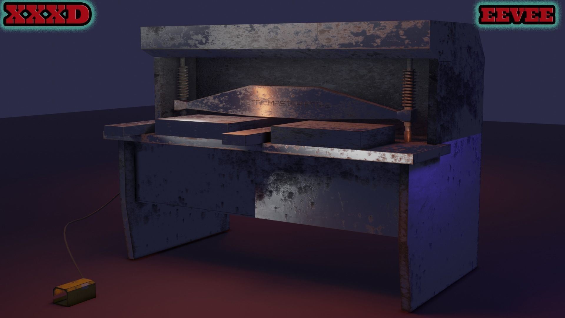 Electromechanical guillotine Metal Master ETG 2015E 3D model | CGTrader