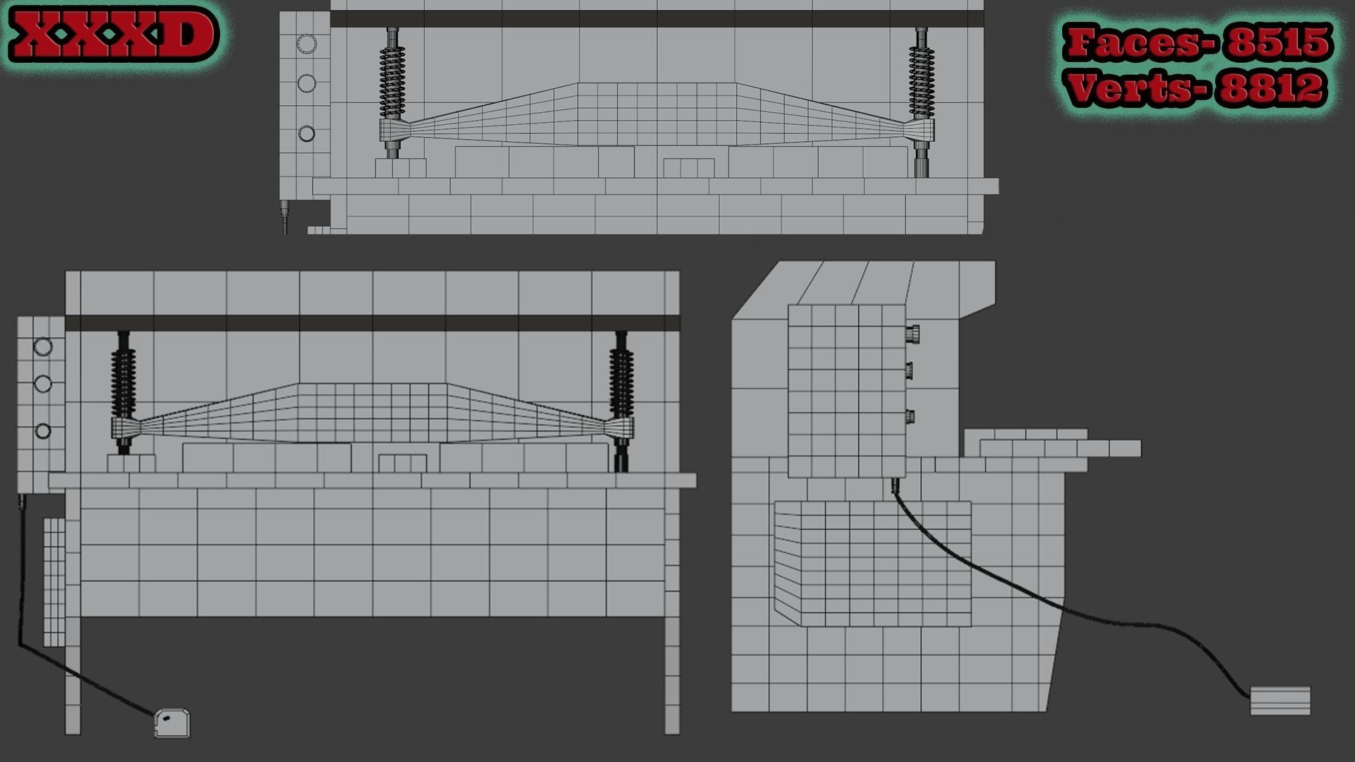 Electromechanical guillotine Metal Master ETG 2015E 3D model | CGTrader