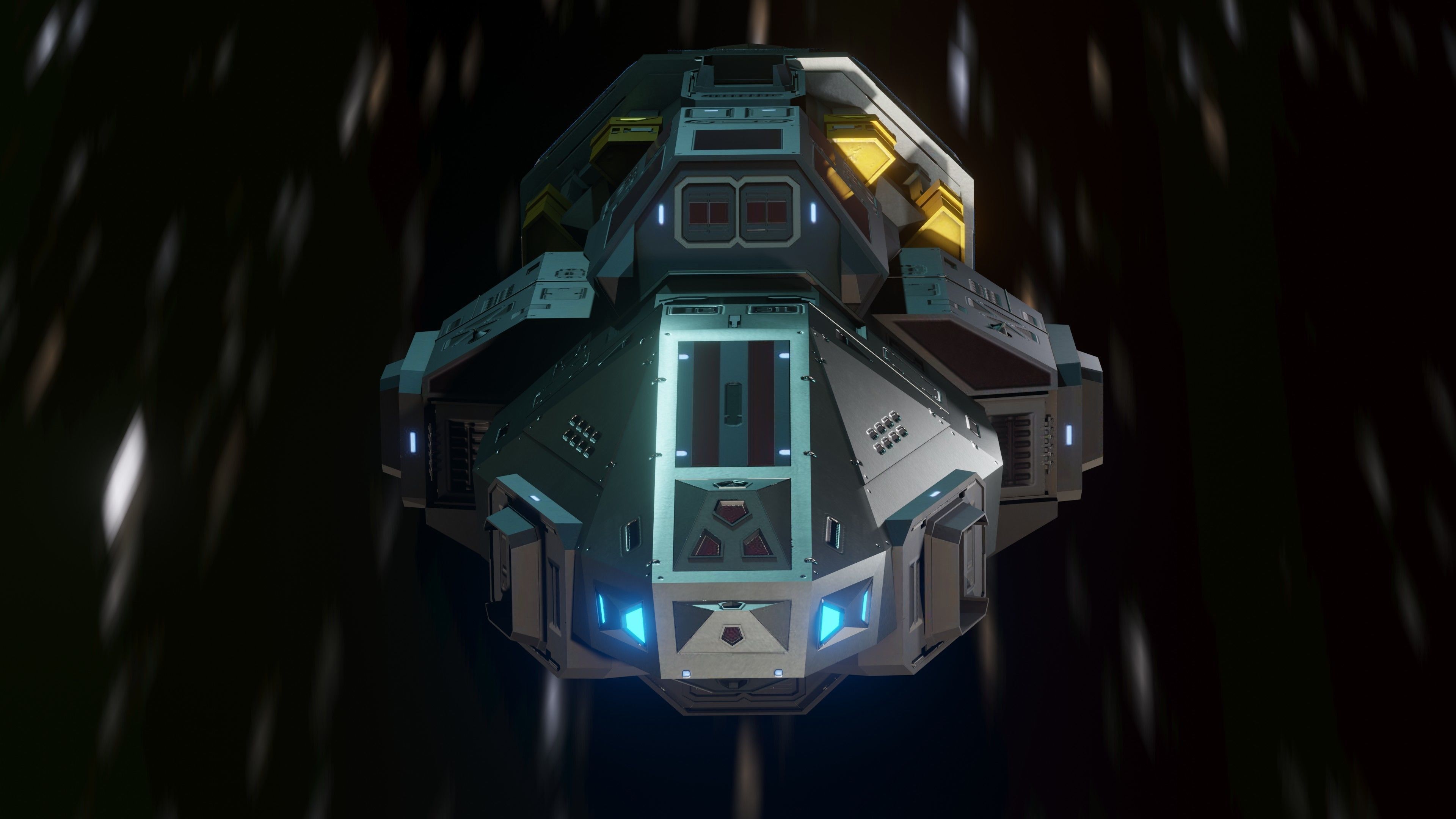 3D model The Raven Spaceship VR / AR / low-poly | CGTrader