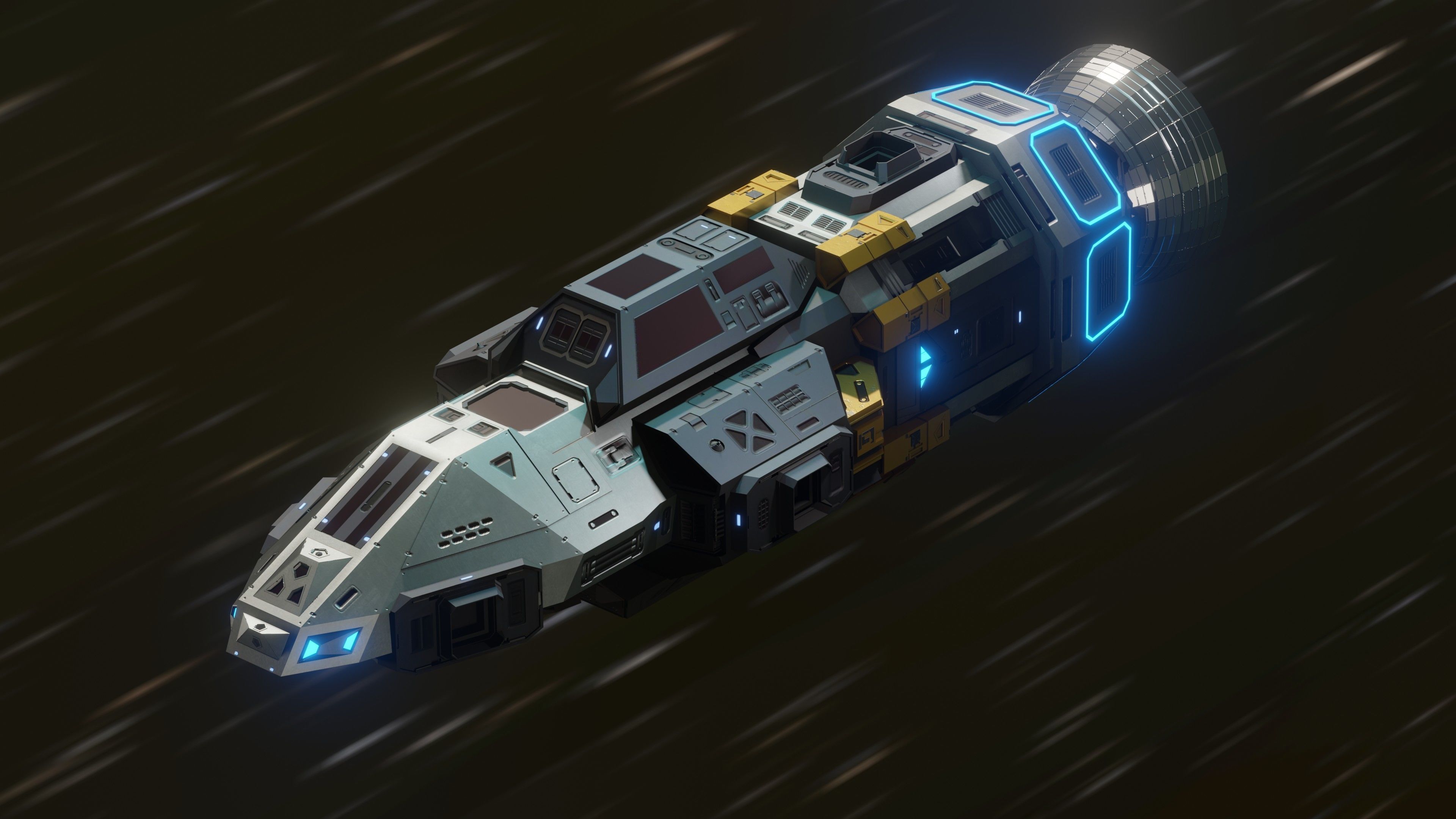 3D model The Raven Spaceship VR / AR / low-poly | CGTrader