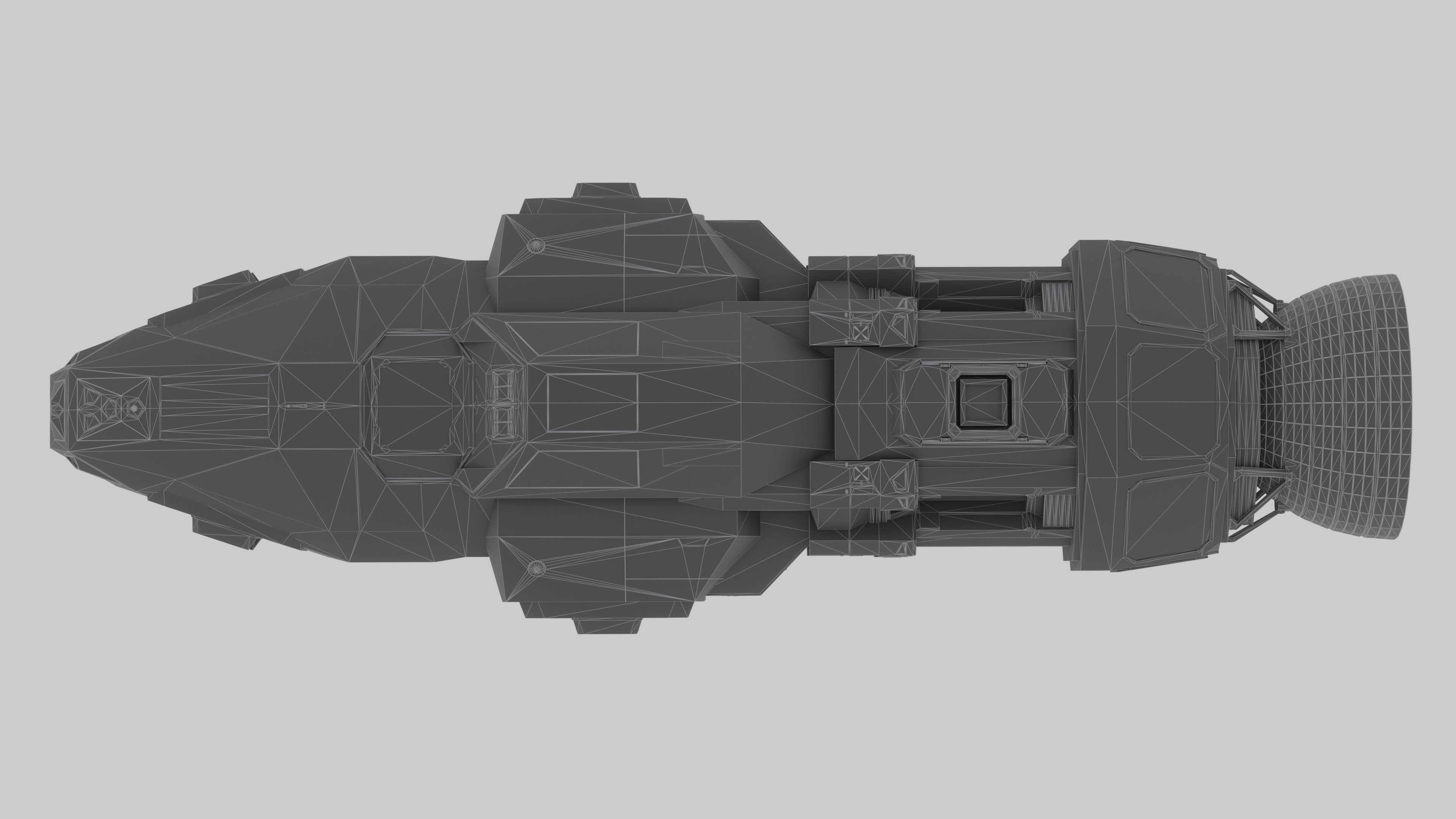 3D model The Raven Spaceship VR / AR / low-poly | CGTrader