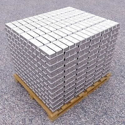 Silver Bar Pallet 3D model | CGTrader