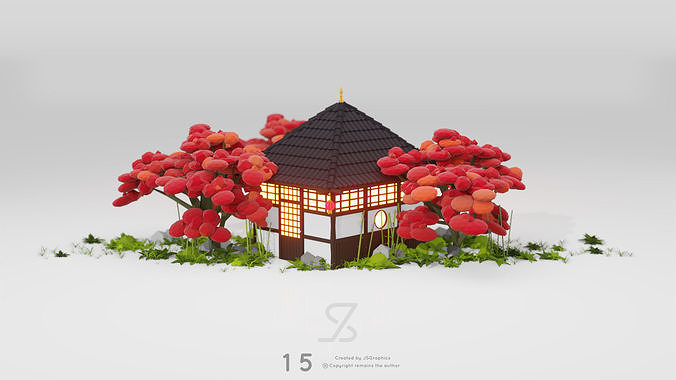 Japanese House free VR / AR / low-poly 3D model | CGTrader