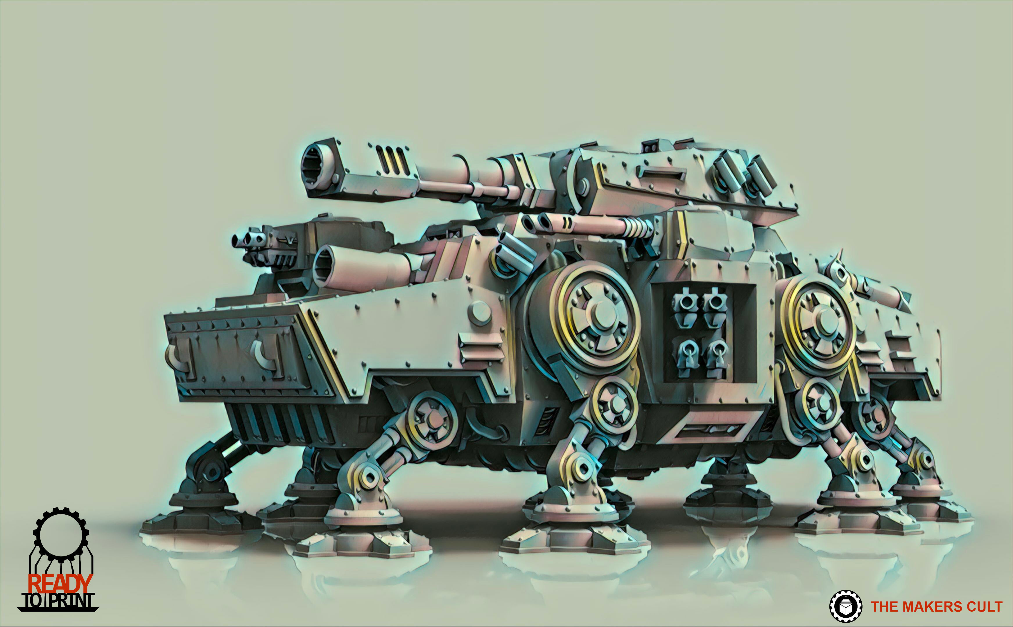Valour Korps - Heavy Battle Walker 3D model 3D printable | CGTrader