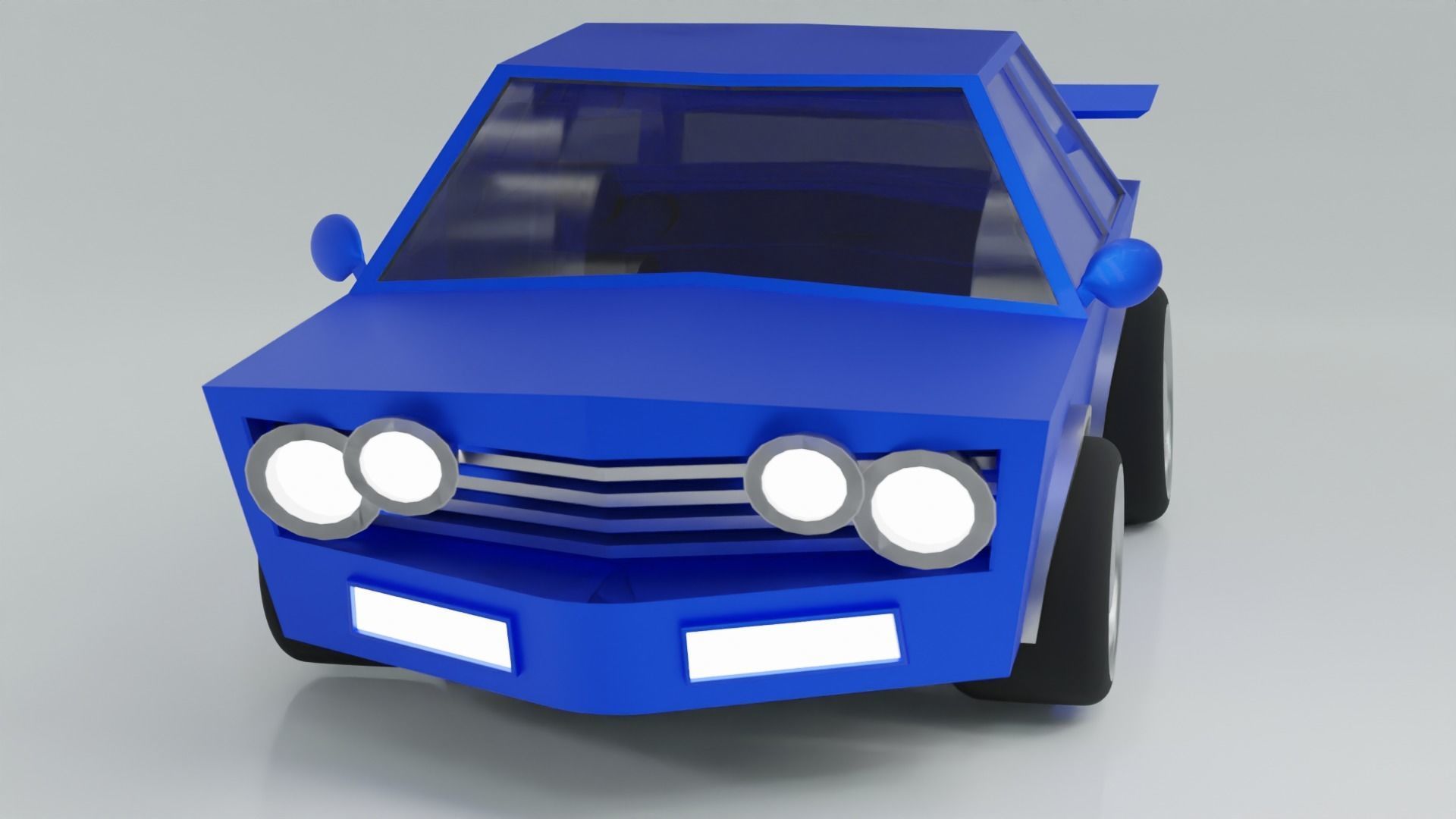 3D model Fully Rigged Low Poly Car VR / AR / low-poly | CGTrader