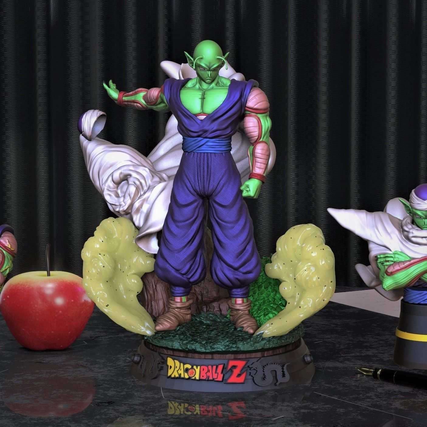 Piccolo dragon ball z figurines on table 3D model 3D printable | CGTrader