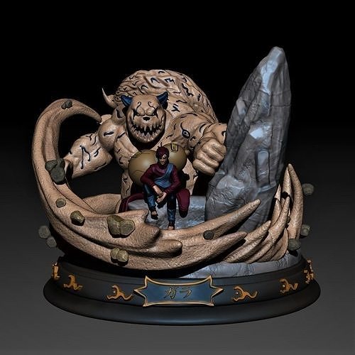 Gaara and Shukaku 3D model 3D printable | CGTrader