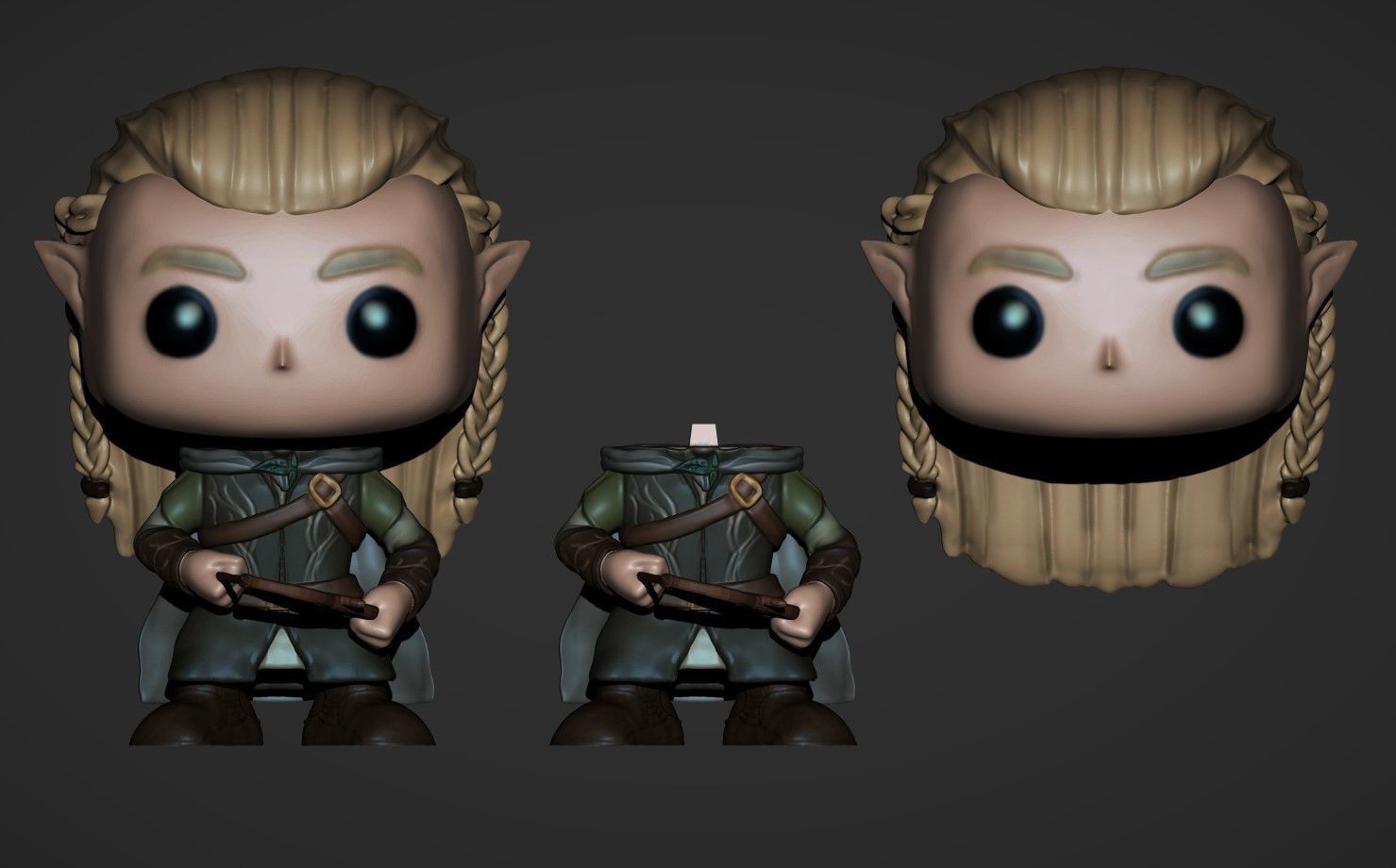 Legolas funko 3D model 3D printable | CGTrader