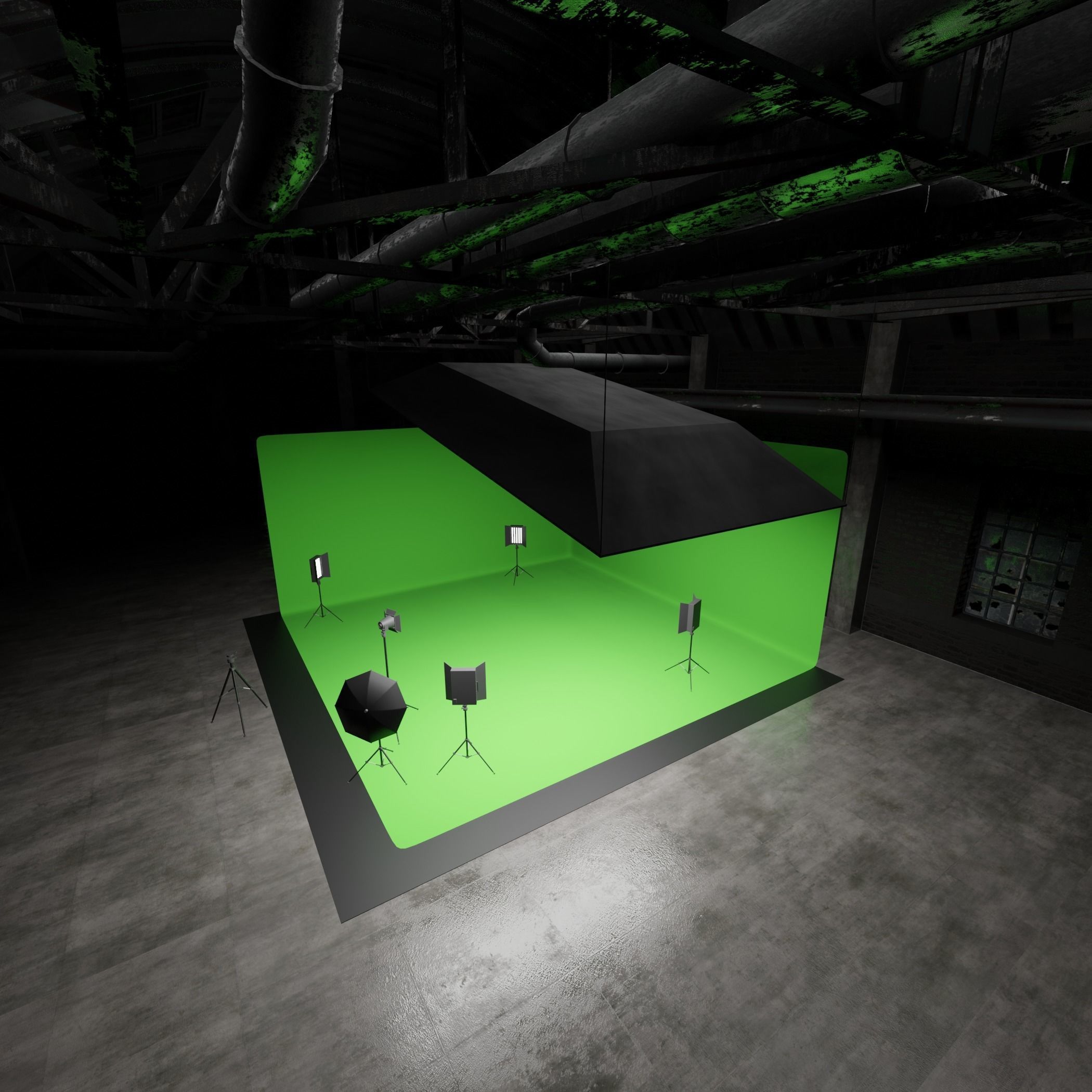 car studio 3D model | CGTrader