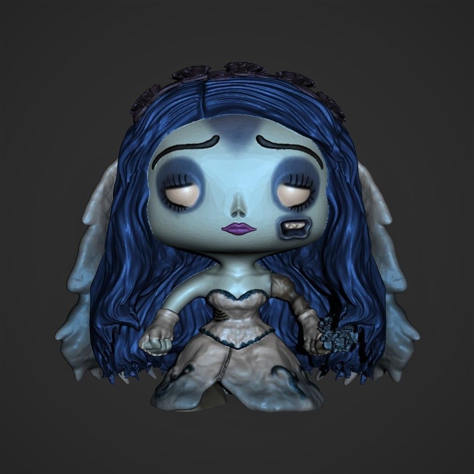Funko Emily Corpse Bride 3D model 3D printable | CGTrader
