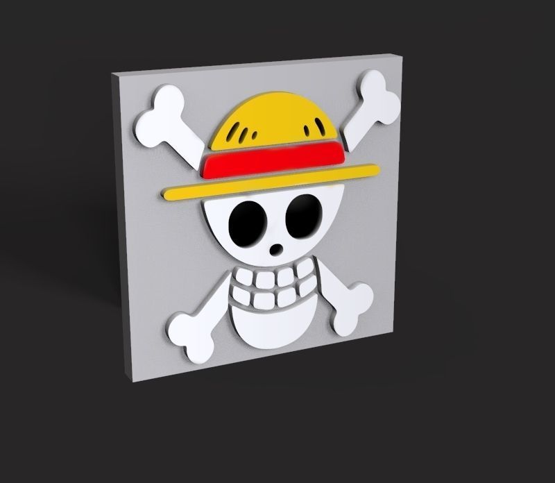 One Piece Emblem Logo 3D 3D model 3D printable | CGTrader