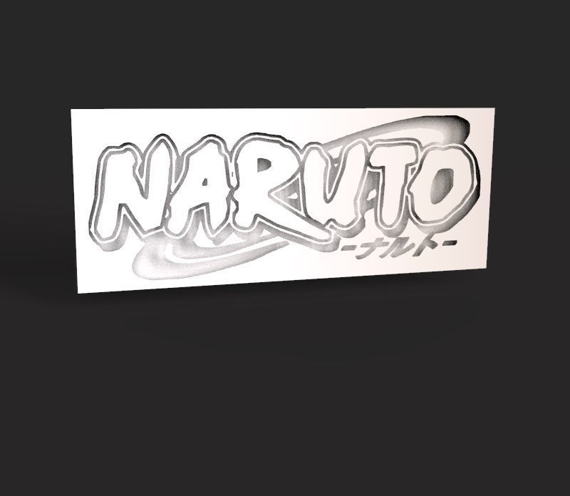 Naruto logo 3D 3D model 3D printable | CGTrader