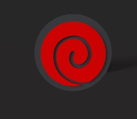 Clan Uzumaki logo 3D 3D model 3D printable | CGTrader