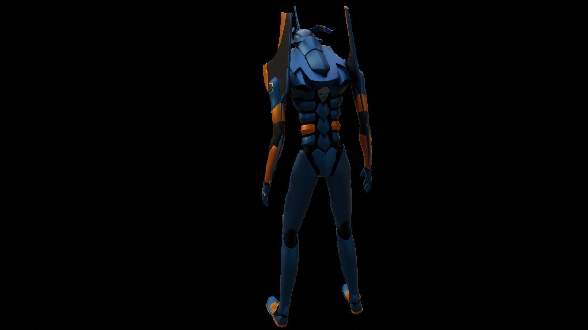 3D model Rigged EVA 06 Unit Neon Genesis Evangelion VR / AR / low-poly ...