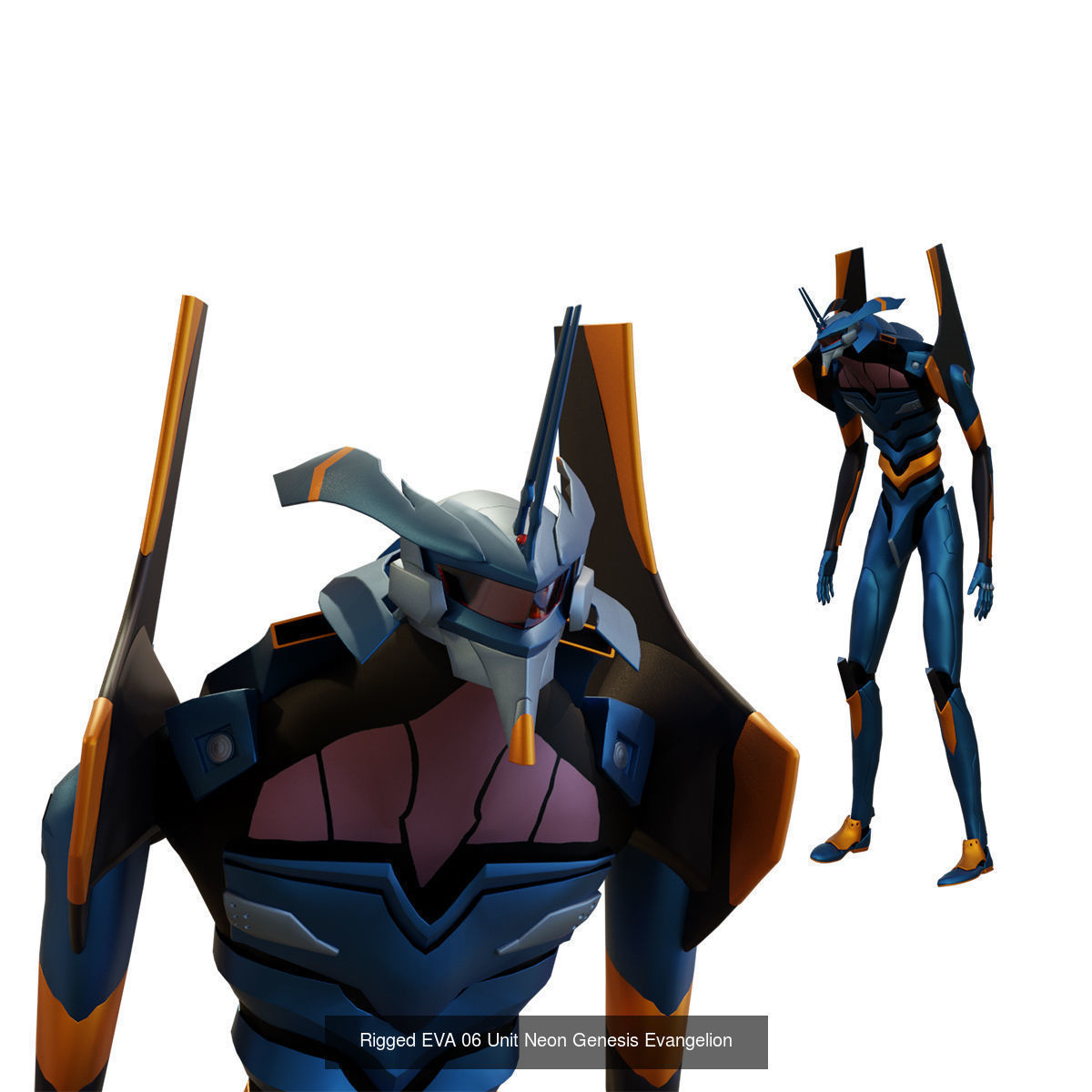 3D Model Collection Rigged Units Eva Full Pack Neon Genesis Evangelion VR / AR / low-poly | CGTrader