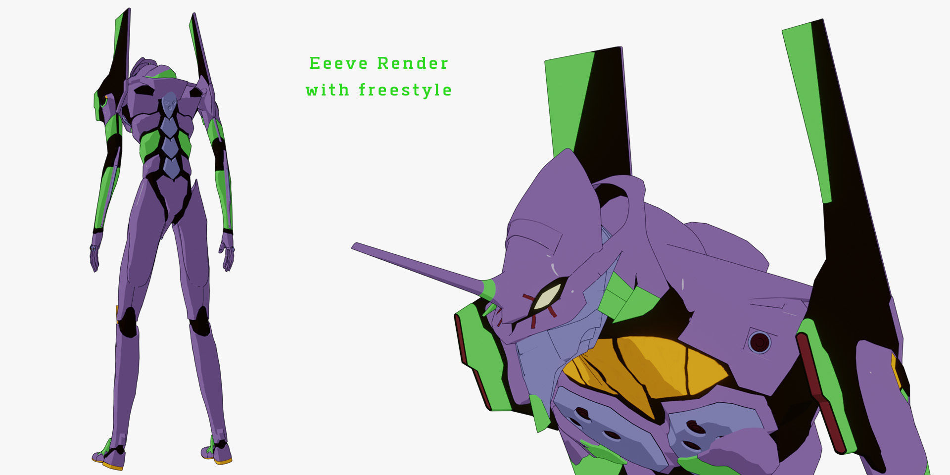 Rigged Units Eva Full Pack Neon Genesis Evangelion 3D Model Collection | CGTrader