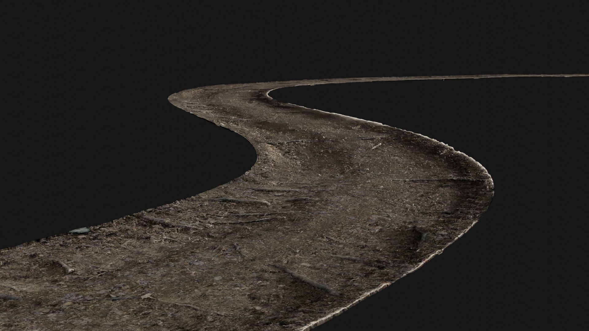 3D model Hiking Trail - Tileable and Curvable VR / AR / low-poly | CGTrader