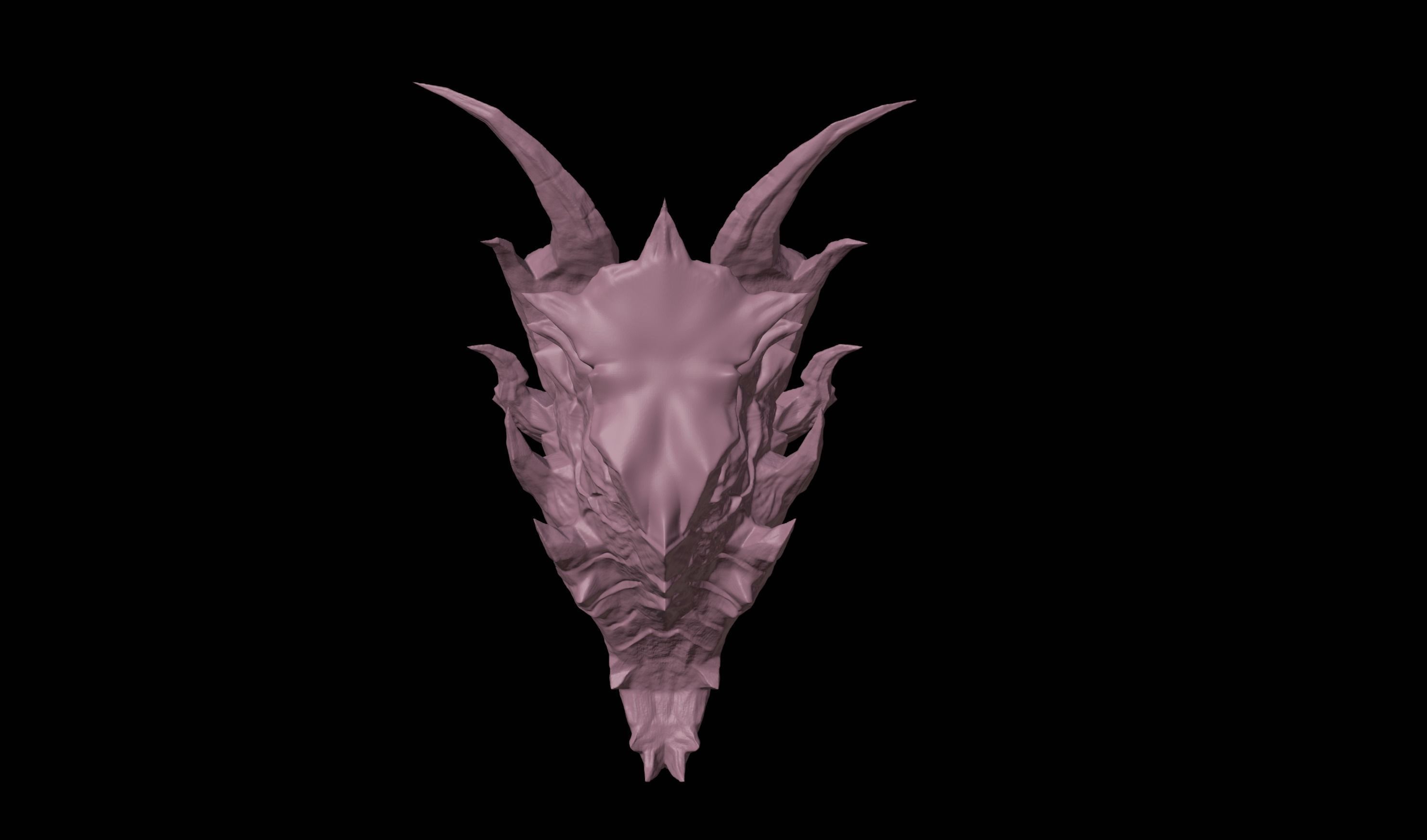Alduin High Detail Bust 3D Model From TES V Skyrim 3D model 3D ...