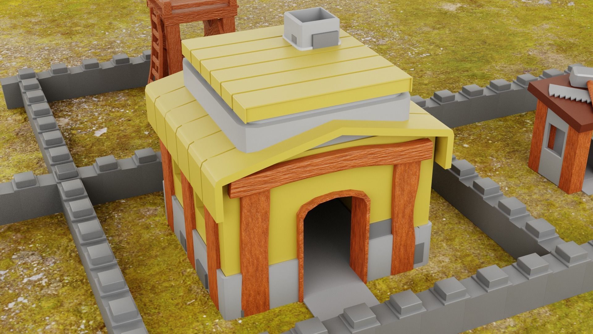 3D model coc base VR / AR / low-poly | CGTrader