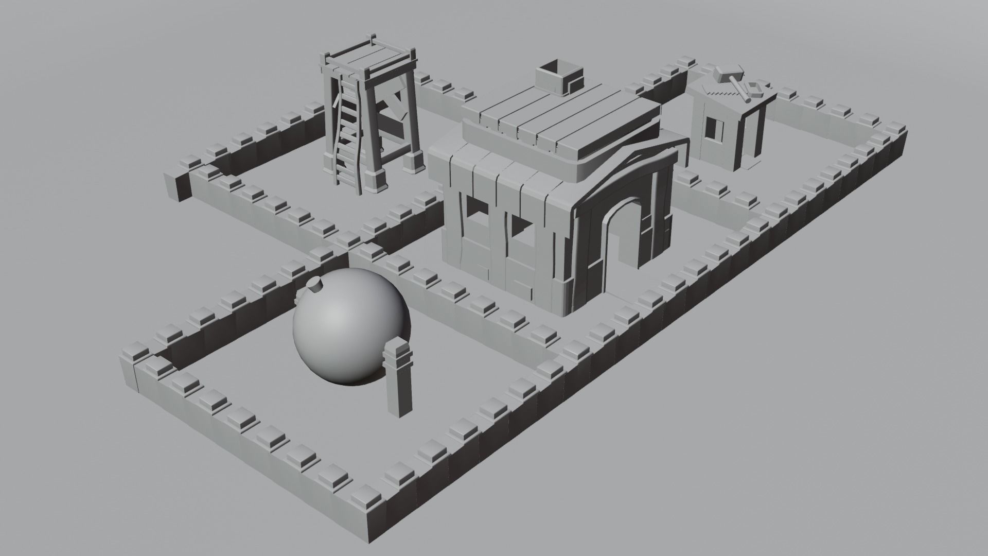 3D model coc base VR / AR / low-poly | CGTrader