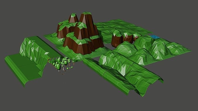 3D model LowPolyPlain VR / AR / low-poly | CGTrader