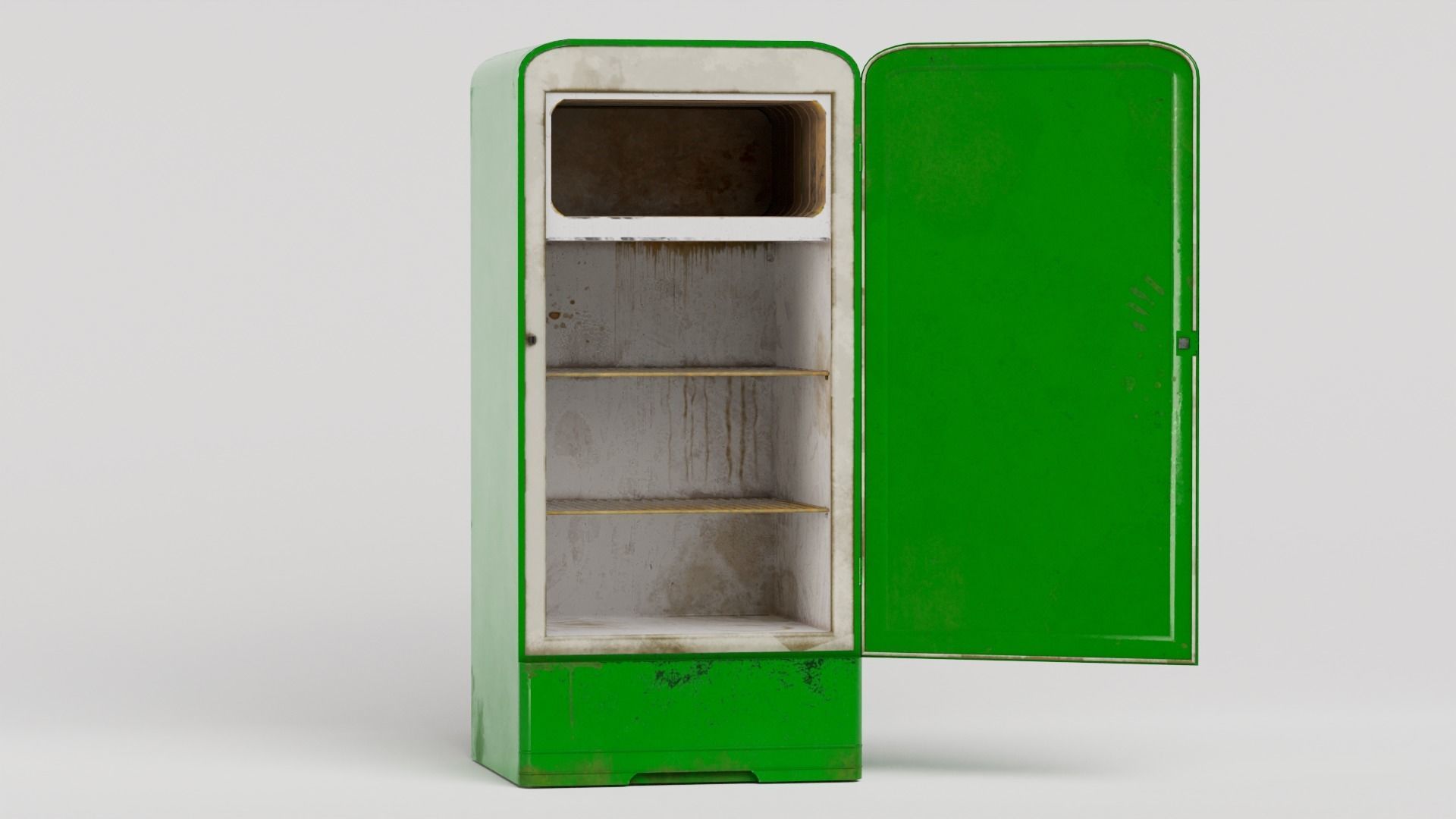 3D model Soviet vintage fridge Zil Moskva 9 Color Variants np1 VR / AR ...