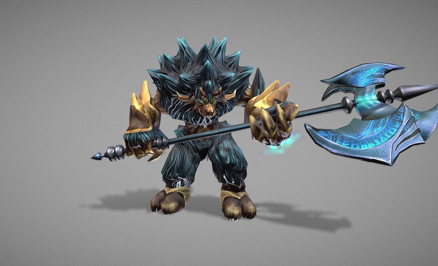 3D model Guardian Beast Warrior Spirit VR / AR / low-poly | CGTrader