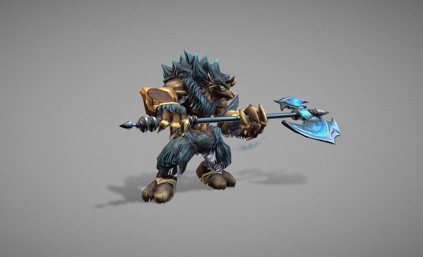 3D model Guardian Beast Warrior Spirit VR / AR / low-poly | CGTrader