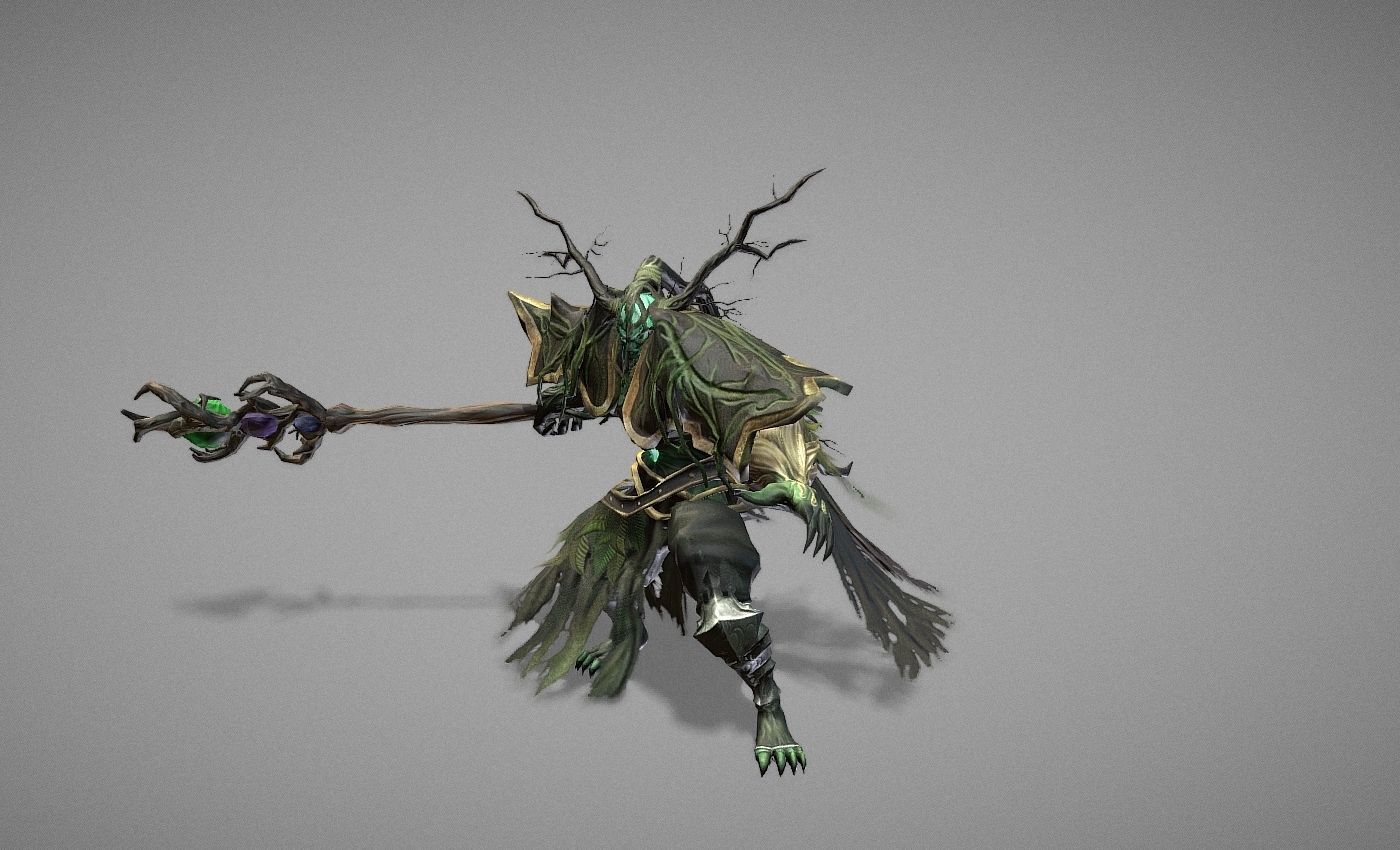 3D model Necromancer Wizard Shaman VR / AR / low-poly | CGTrader
