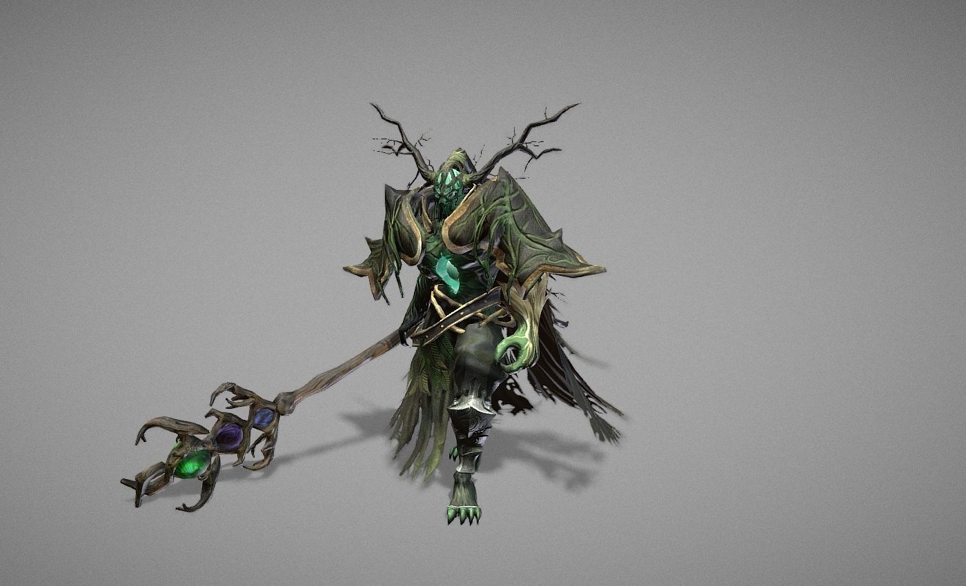 3D model Necromancer Wizard Shaman VR / AR / low-poly | CGTrader