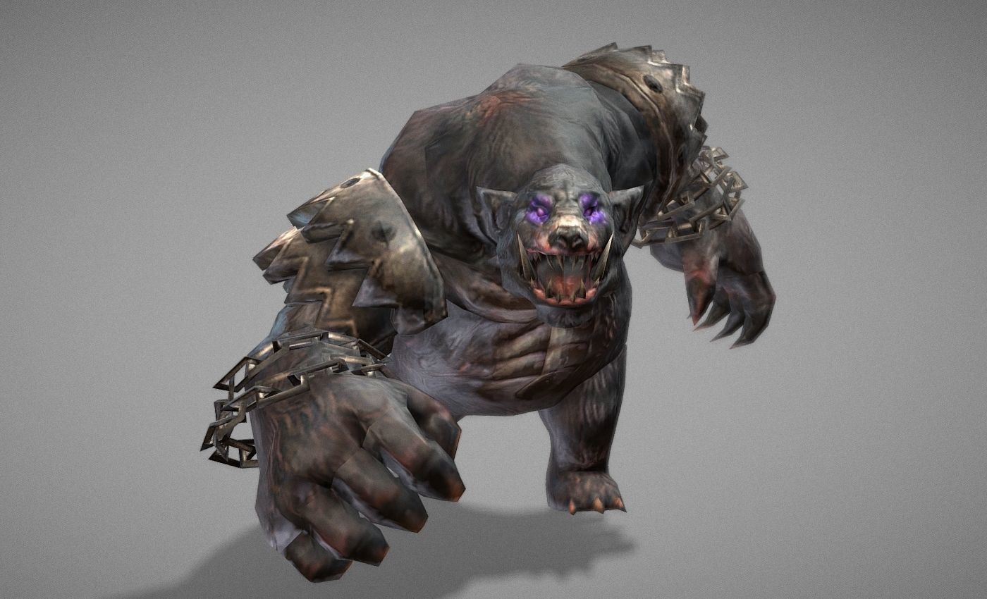 3D model Beast Bear Creature VR / AR / low-poly | CGTrader