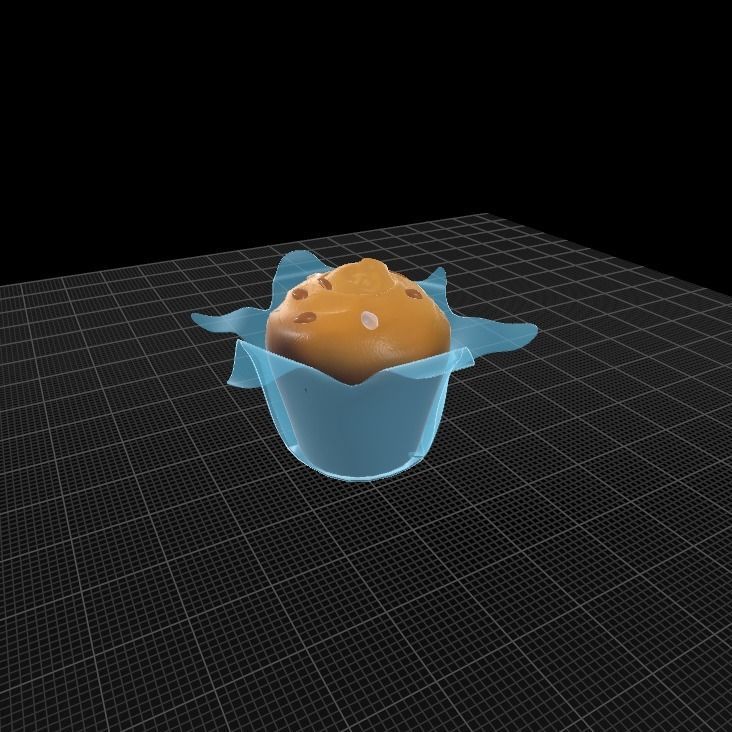 peanut muffin 3D model | CGTrader