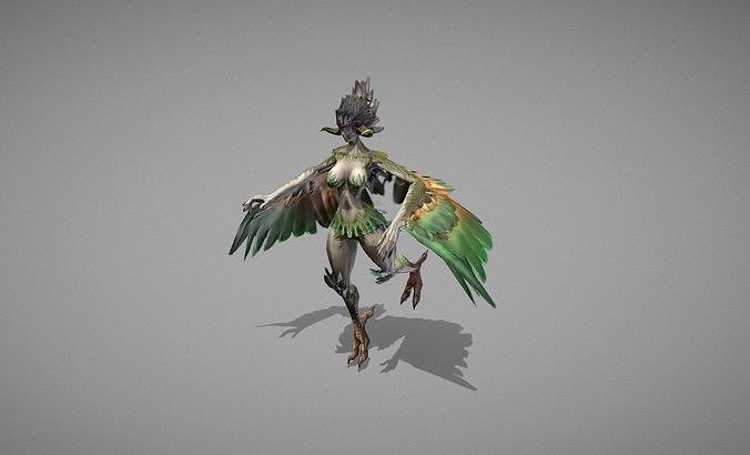 3D model Harpy Myth VR / AR / low-poly | CGTrader