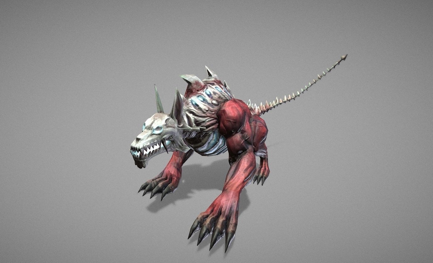 3D model Hellhound Myth VR / AR / low-poly | CGTrader
