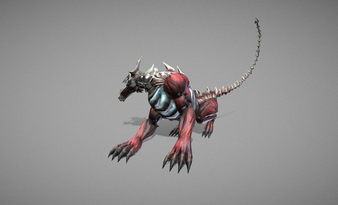 3D model Hellhound Myth VR / AR / low-poly | CGTrader