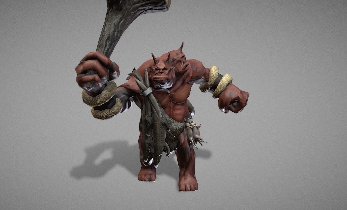 3D model Ogre Myth VR / AR / low-poly | CGTrader