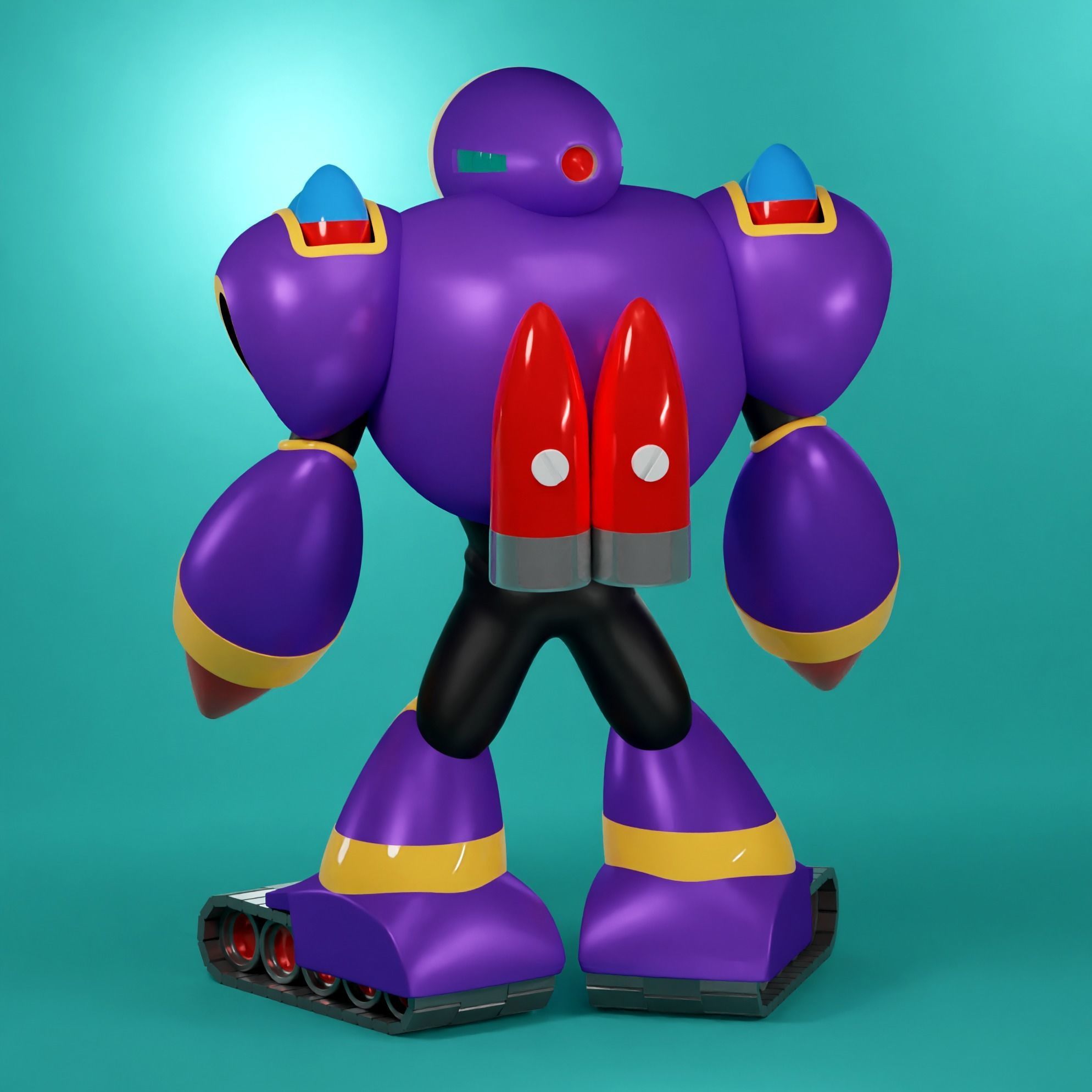 Napalm Man Rockman Megaman Famicom nes 3D model 3D model | CGTrader