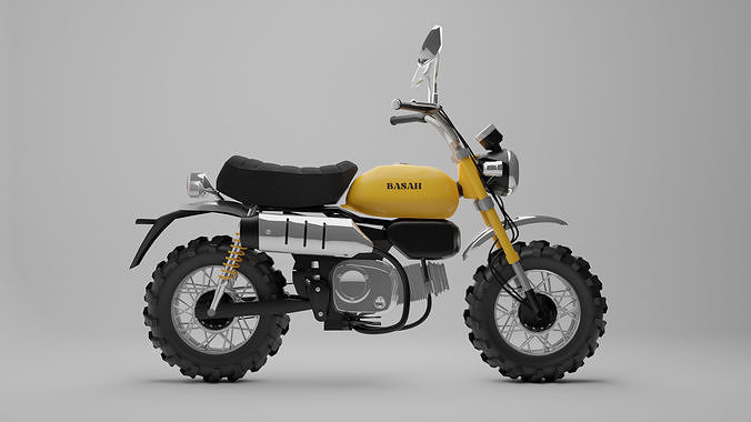 Honda Monkey - Motorcycle Vehicle 3D model | CGTrader