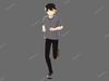 3D model 3D low poly male avatar for vrchat vtubing and also for gaming ...