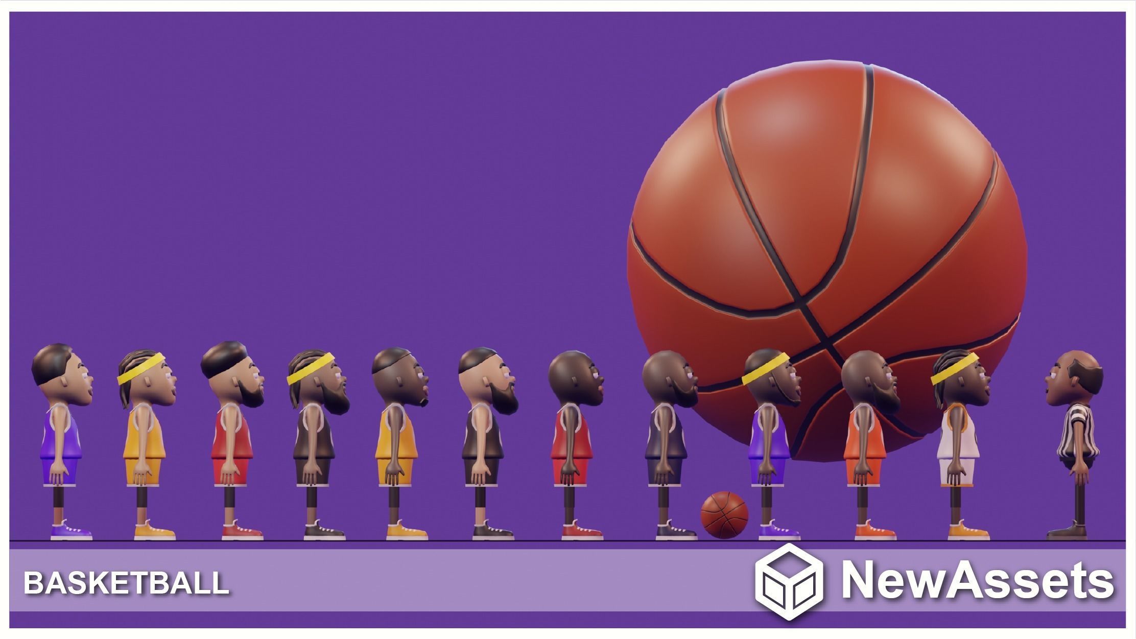3D model Basketball Game Asset Pack VR / AR / low-poly | CGTrader
