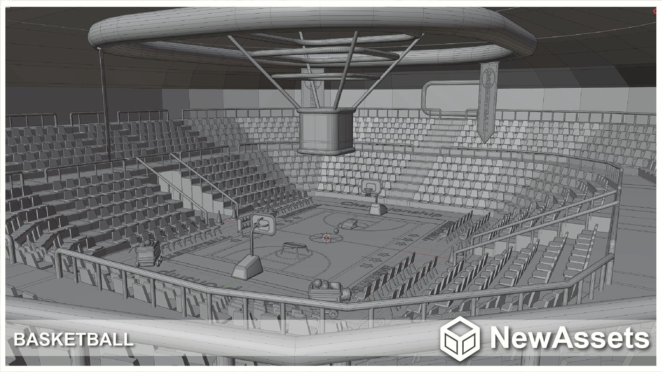 3D model Basketball Game Asset Pack VR / AR / low-poly | CGTrader