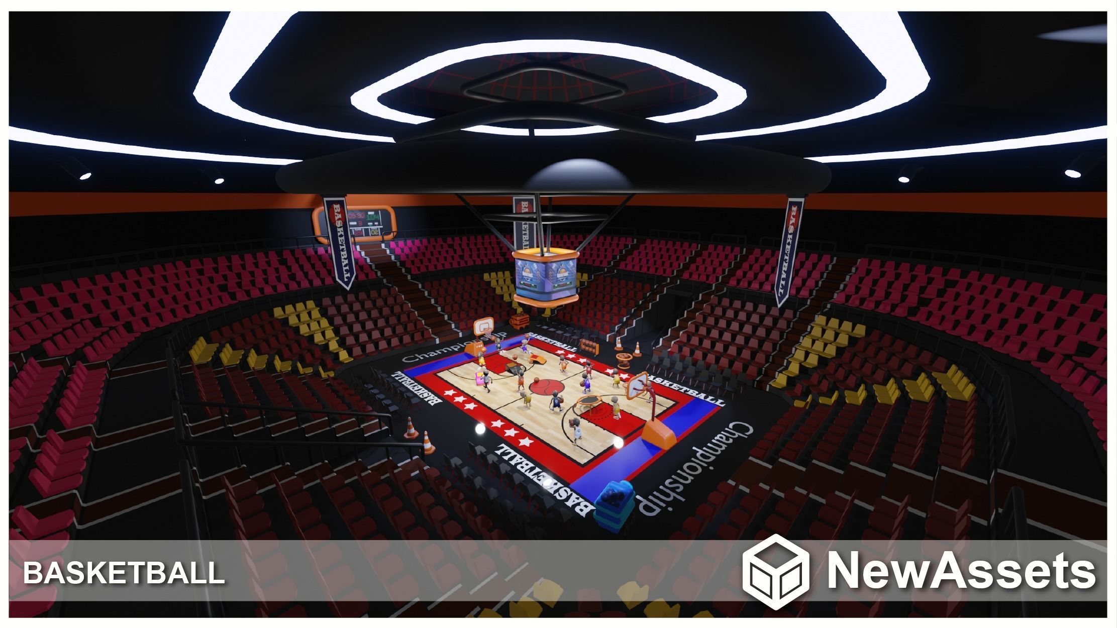 3D model Basketball Game Asset Pack VR / AR / low-poly | CGTrader