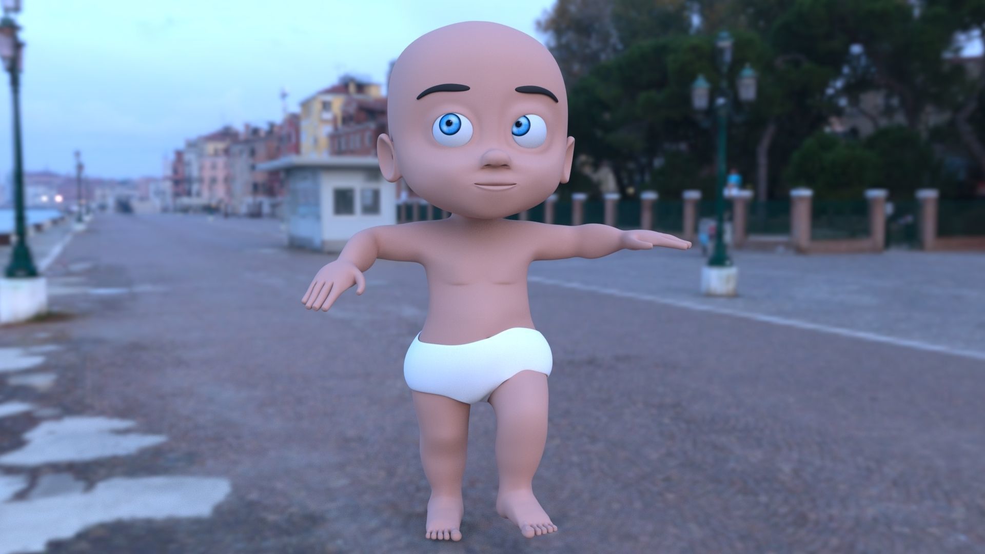 3D model Baby Character 3D Model VR / AR / low-poly | CGTrader