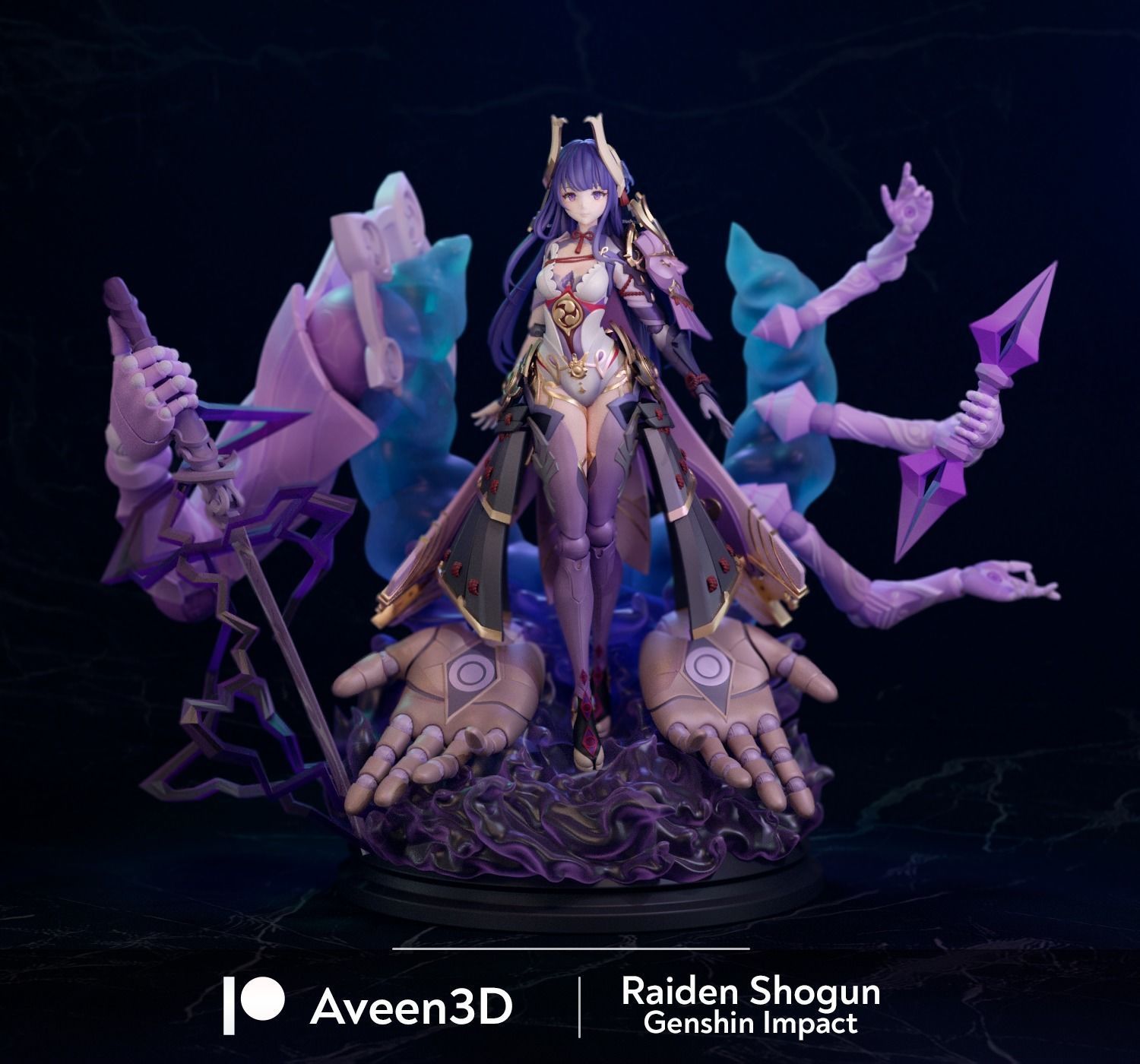 Raiden Shogun - Genshin Impact - Garage Kit 3D model 3D printable ...